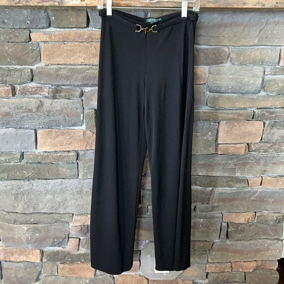 Lauren Ralph Lauren | Pants & Jumpsuits | Lauren Ralph Lauren Wide Leg Black Pants | Poshmark